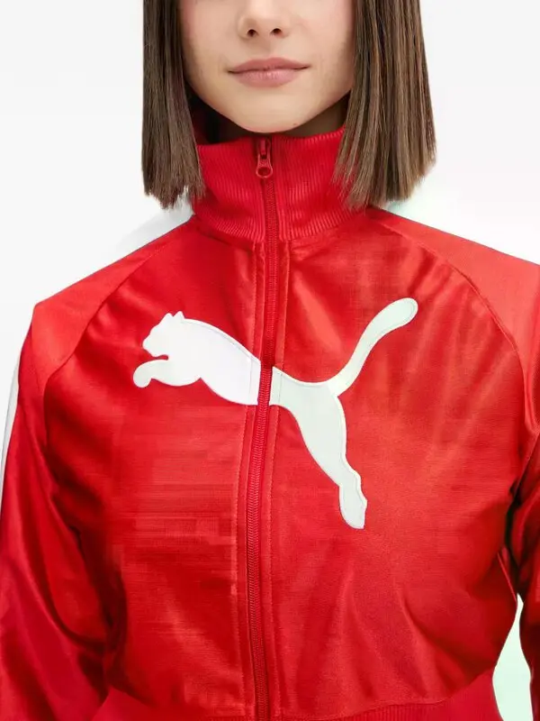PUMA Logo Print Track Jacket - Red