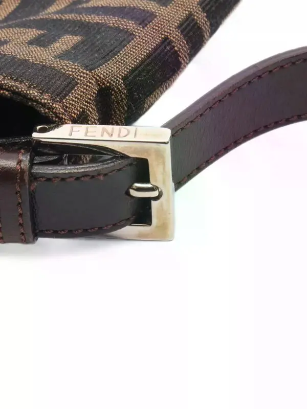 Fendi 2000s Mamma Baguette Zucca Shoulder Bag