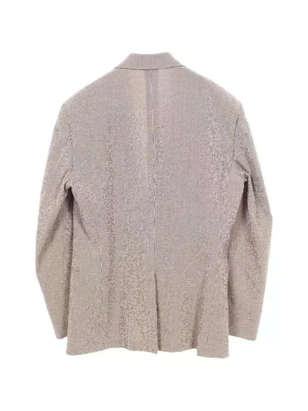 Hermès 2000s Check Seersucker Blazer