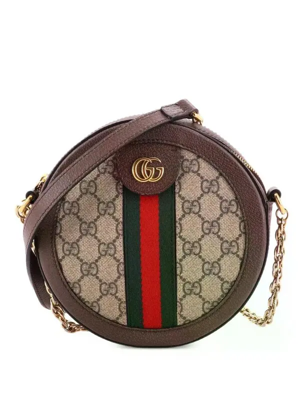 Gucci Ophidia Monogram Shoulder Bag - Brown