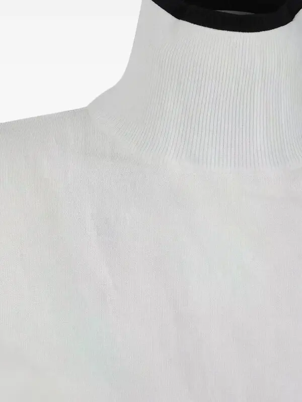 TOTEME Fitted Ribbed Top Off-white - Neutrals