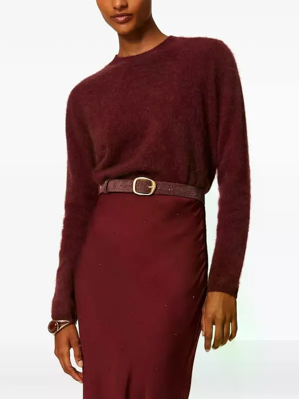 TWINSET Brushed Wool Crew Neck Jumper