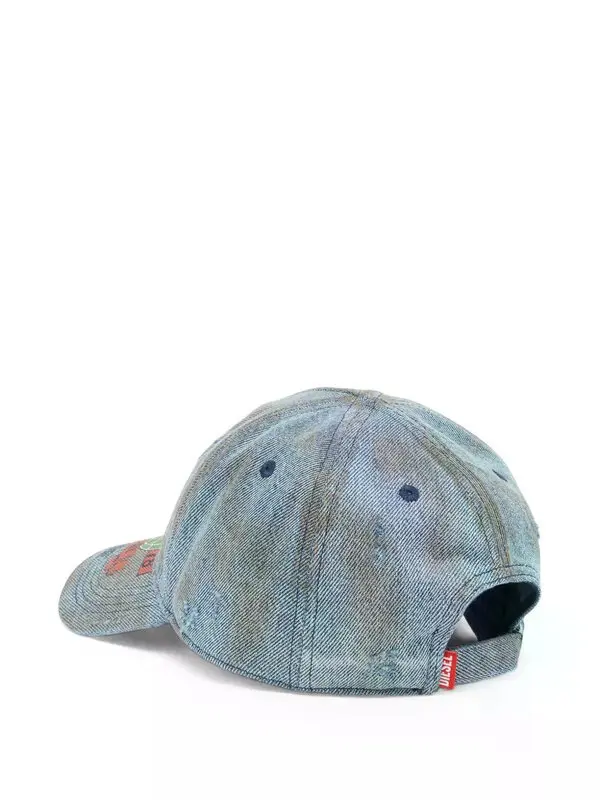 DIESEL® Denim Baseball Cap With Concert Graphics