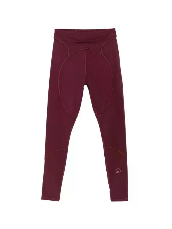 Adidas By Stella McCartney Logo-print Panelled Leggings - Red