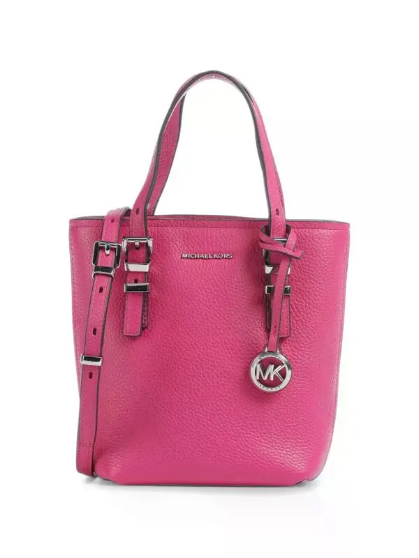 Michael Kors Buckle-detail Leather Tote Bag - Pink