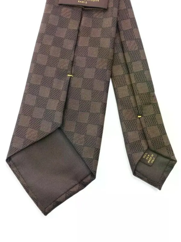 LOUIS VUITTON Damier Silk Necktie