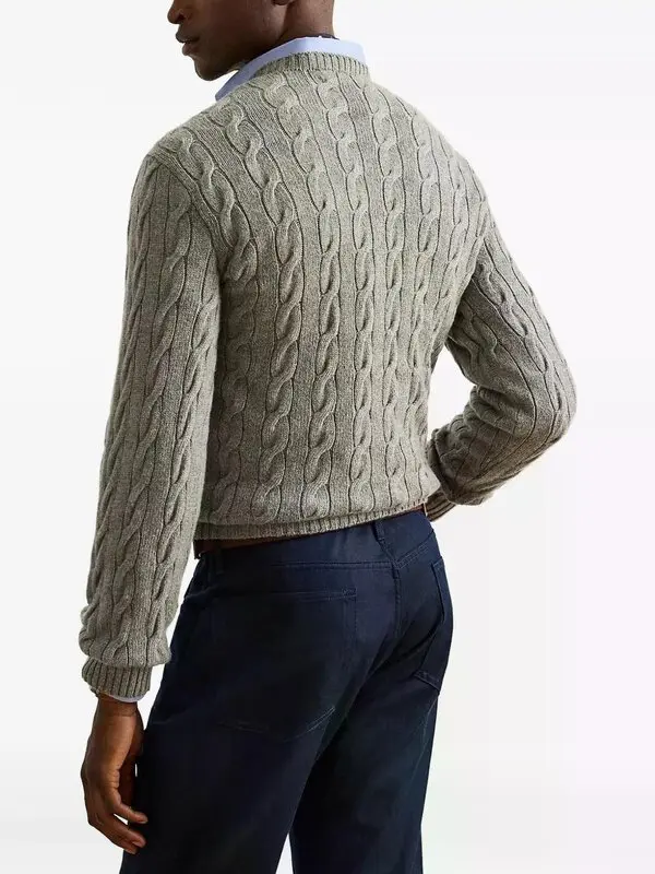 Ralph Lauren Purple Label Cable-knit Sweater