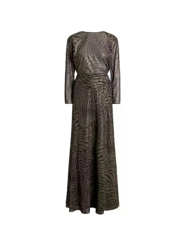 Ralph Lauren Shannen V-neck Maxi Dress - Brown