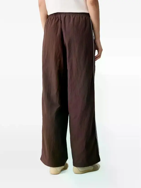 PUMA Drawstring-waist Side-stripe Wide-leg Track Pants