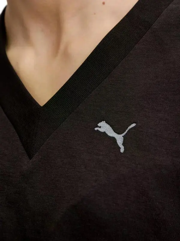 PUMA V-neck Logo-embroidered Sweater