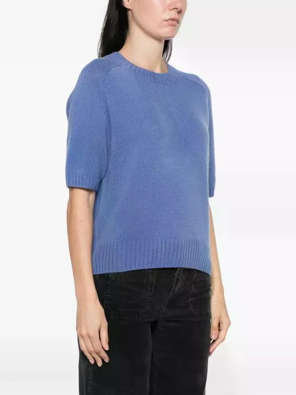 ALLUDE Short-sleeve Sweater