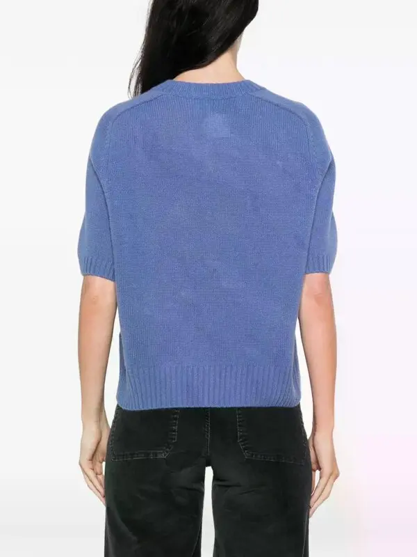 ALLUDE Short-sleeve Sweater