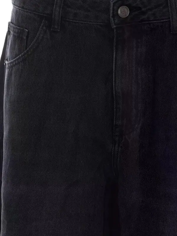 ELEH Logo Patch Wide-leg Jeans