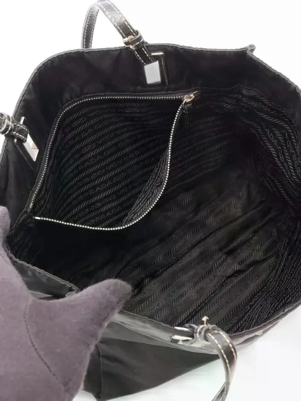 Prada 2000s Logo-plaque Tote Bag