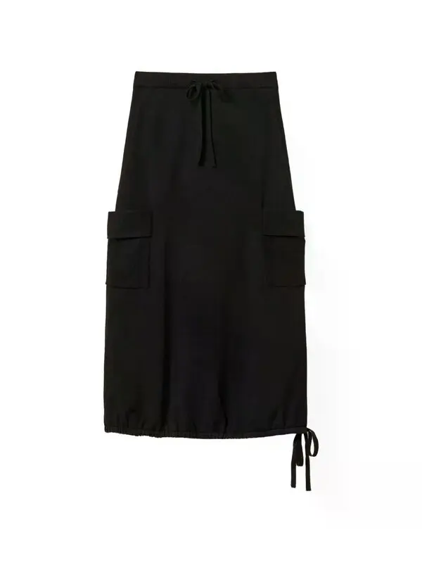 TWINSET Long Knit Skirt With Pockets