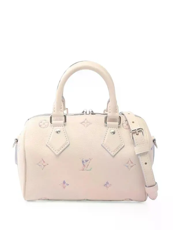 LOUIS VUITTON 2021s 20 Speedy Monogram Empreinte Tote Bag