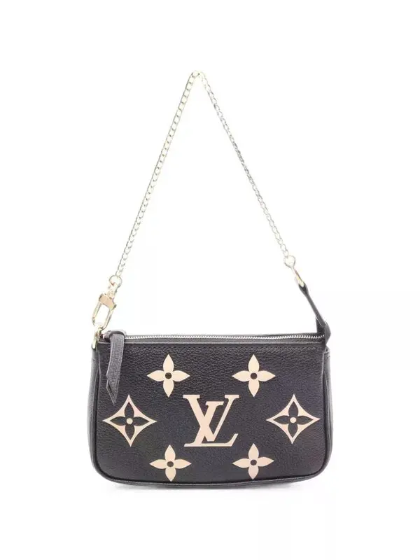 LOUIS VUITTON 2021s Monogram Empreinte Chain Tote Bag - Black