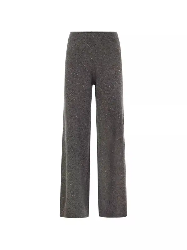 Fabiana Filippi Sequin-embellished Knitted Trousers - Grey