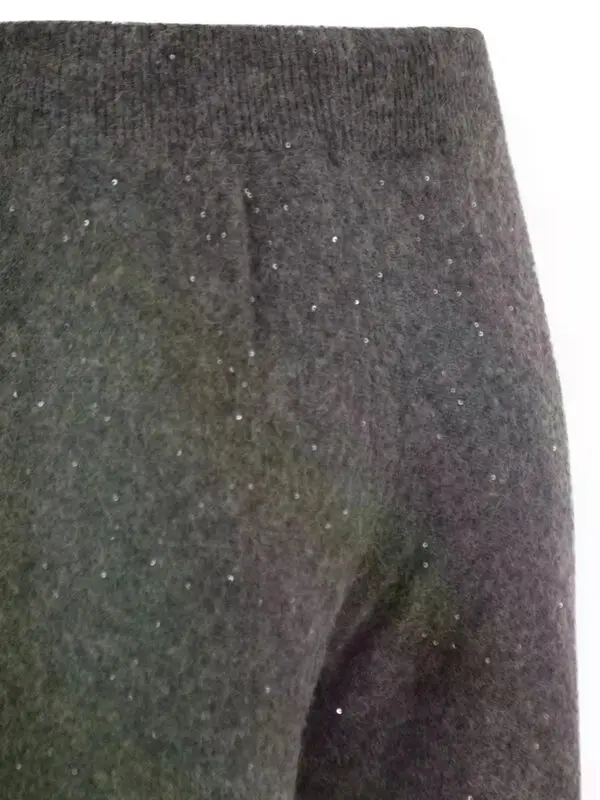 Fabiana Filippi Sequin-embellished Knitted Trousers