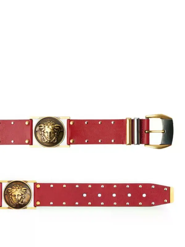 Versace Studded Leather Belt