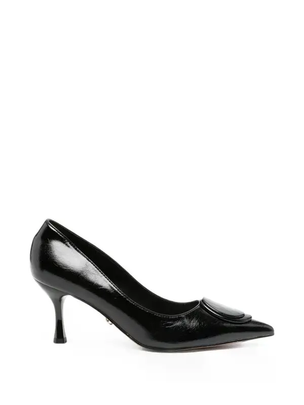 TWENTY FOURHAITCH Luvien Pointed-toe Plaque Pumps - Black
