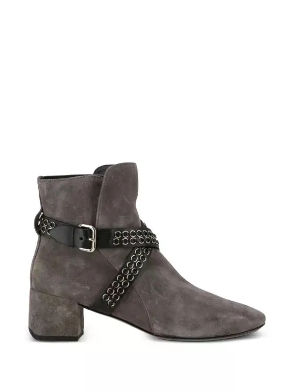 TOD'S Buckle-fastening Ankle Boots - Grey