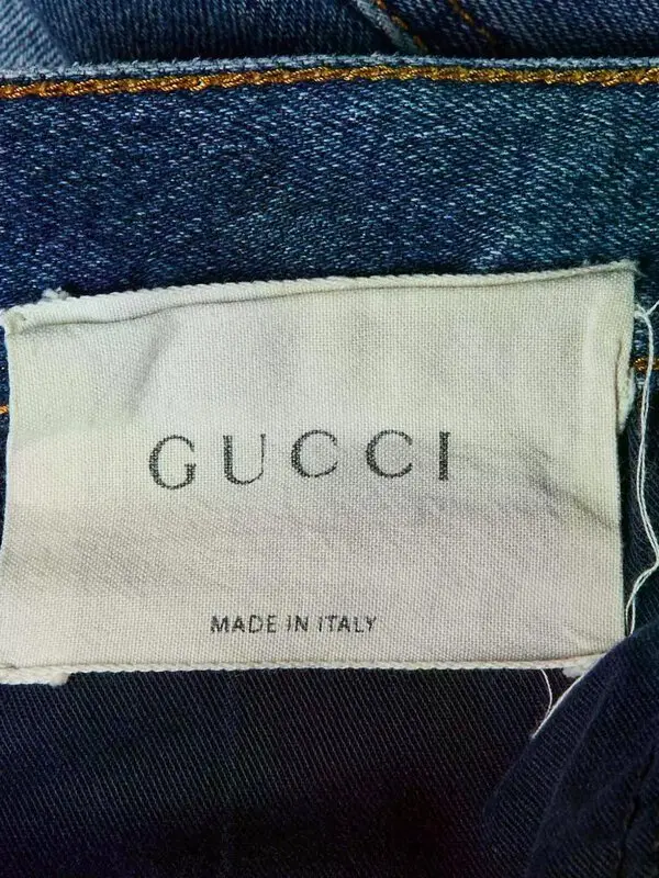 Gucci Ny Yankees Patch Slim-fit Jeans