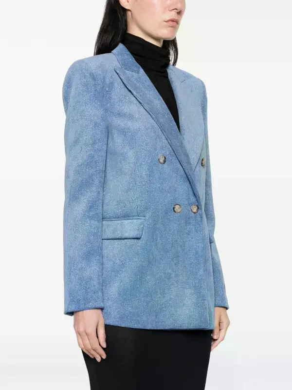 ERMANNO FIRENZE Double-breasted Corduroy Jacket