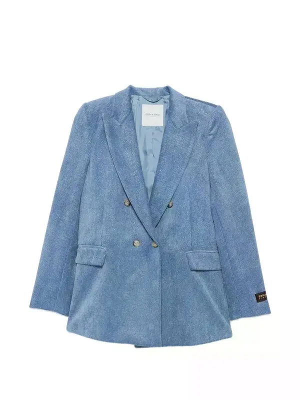 ERMANNO FIRENZE Double-breasted Jacket - Blue