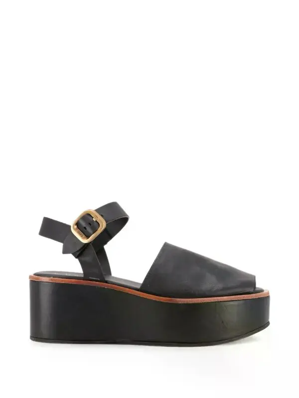 TOD'S Buckle-fastening Platform Sandals - Black