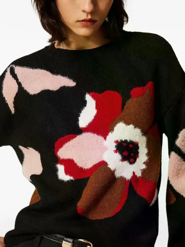 TWINSET Floral Intarsia Jumper