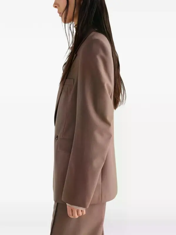 LEMAIRE Double-breasted Tailored Jacket In Tropical Wool Blend