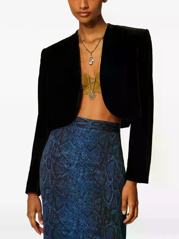 TWINSET Velvet Spencer Jacket