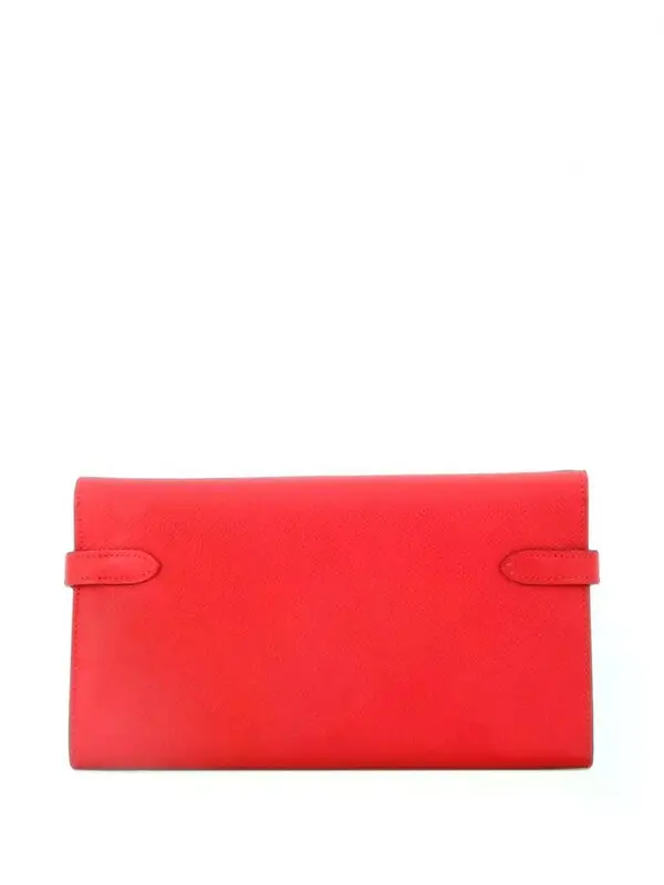 Hermès Kelly Wallet Epsom Long Small Wallets - Red