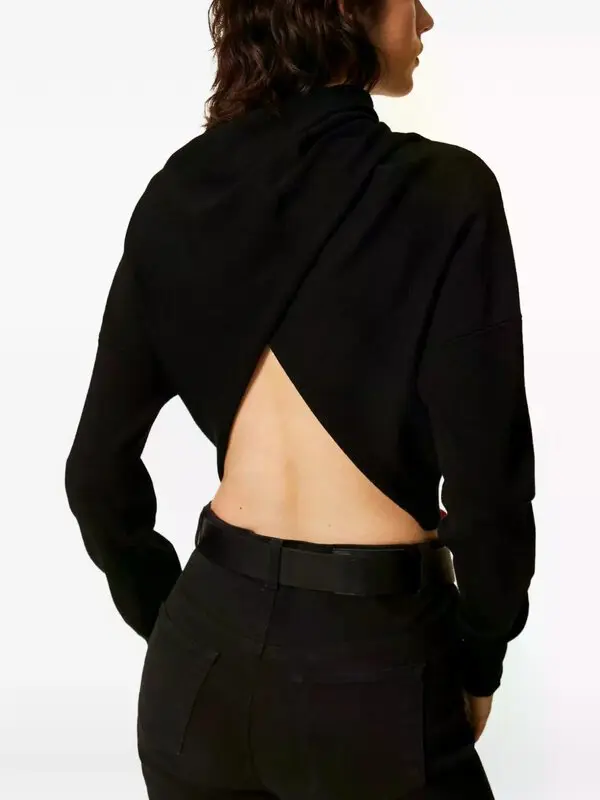 TWINSET Dual-use Knit Shrug With Crossover Neckline