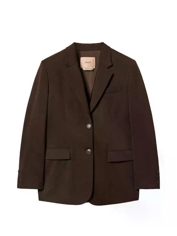 TWINSET Matte Satin Blazer