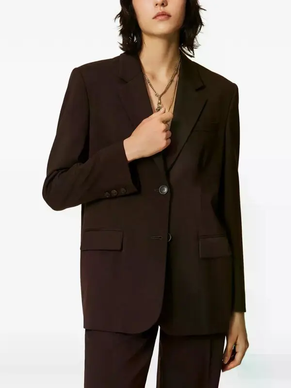 TWINSET Matte Satin Blazer