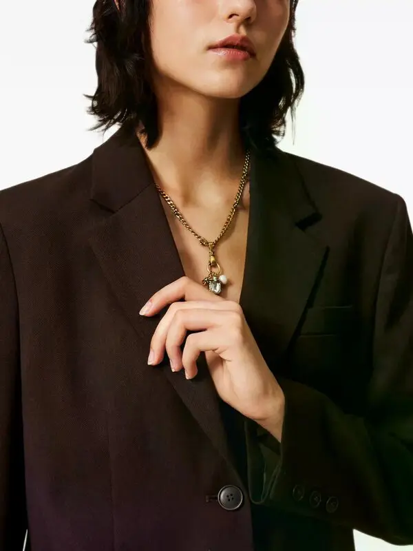 TWINSET Matte Satin Blazer