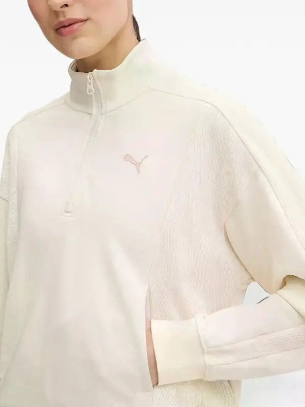 PUMA Class Logo-embroidered Half-zip Sweatshirt