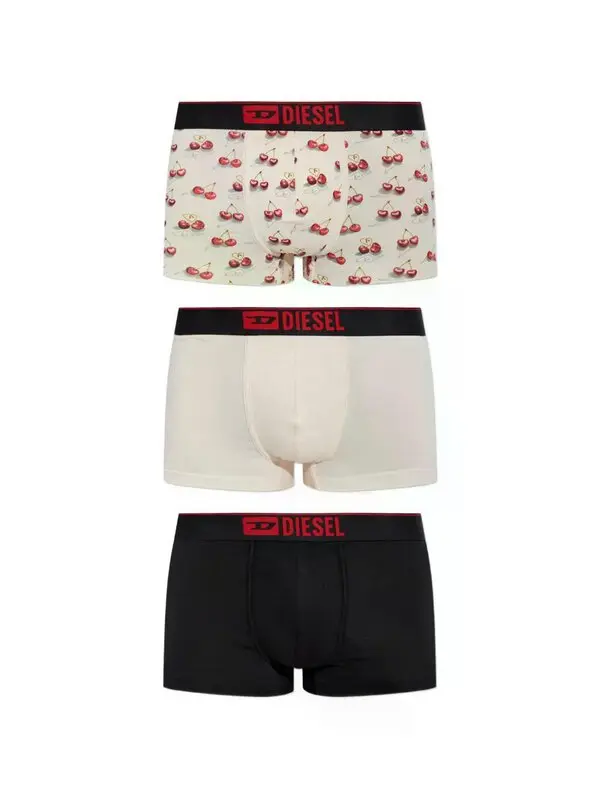 DIESEL® Damien-gft Cherry-print Boxer Briefs - Neutrals