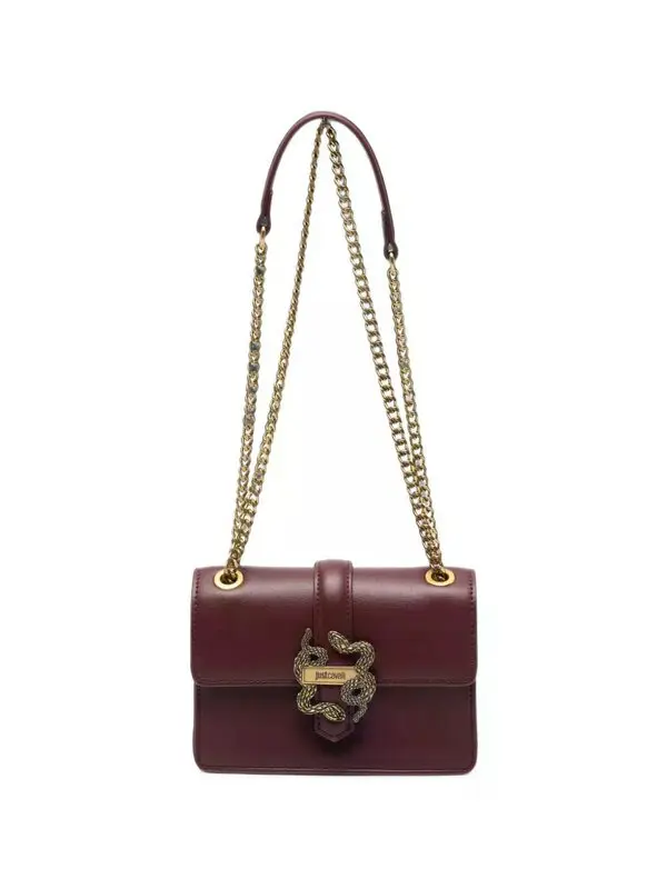 Just Cavalli Snake-plaque Shoulder Bag - Red