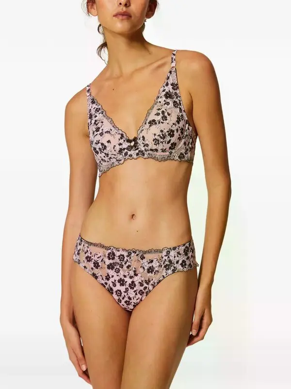 TWINSET Brazilian Briefs With Floral Print