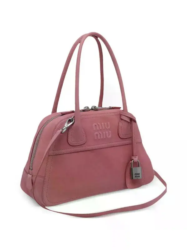Miu Miu Vivant Nappa Leather Bag - Pink