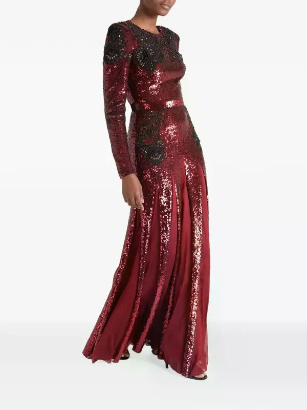 TEMPERLEY LONDON Sequin Embellished Maxi Gown