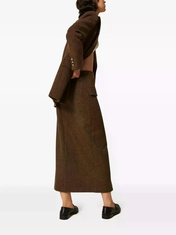 TWINSET Long Velour Cloth Skirt