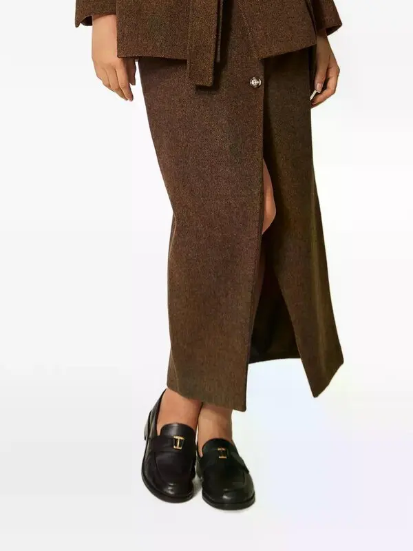TWINSET Long Velour Cloth Skirt