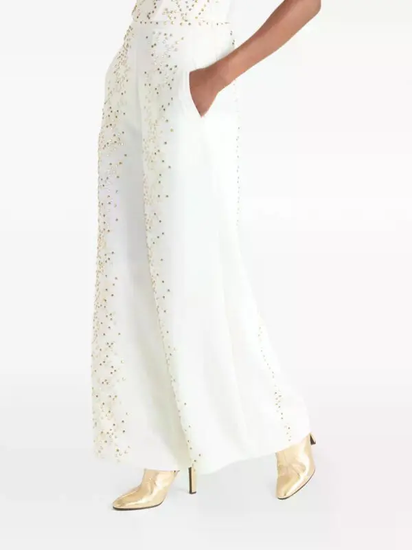 TEMPERLEY LONDON Oberon Stud-embellished High-waisted Trousers
