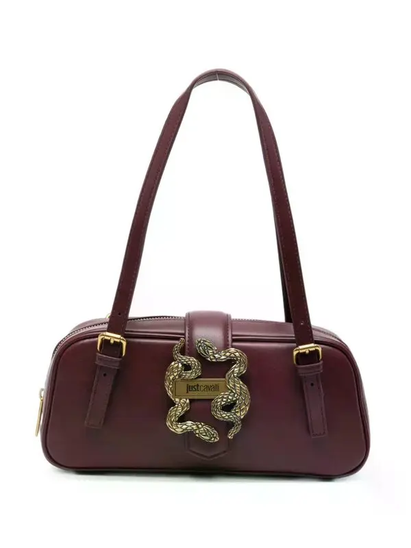 Just Cavalli Snake-plaque Faux-leather Shoulder Bag - Red