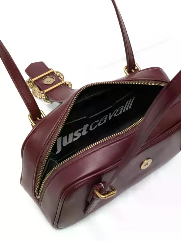 Just Cavalli Snake-plaque Faux-leather Shoulder Bag