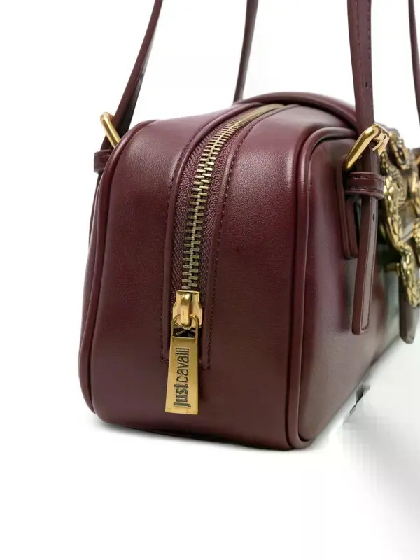 Just Cavalli Snake Plaque Shoulder Bag